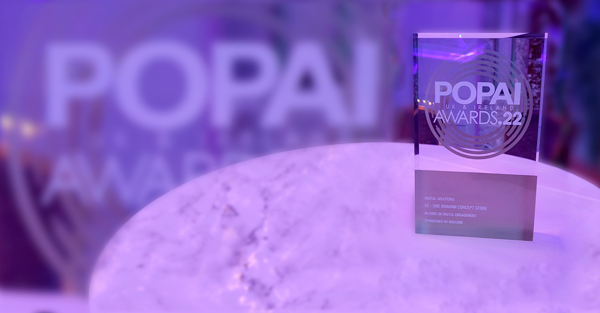 M-Cube wins 2022 Gold POPAI UK & Ireland Award for Digital Solutions ...
